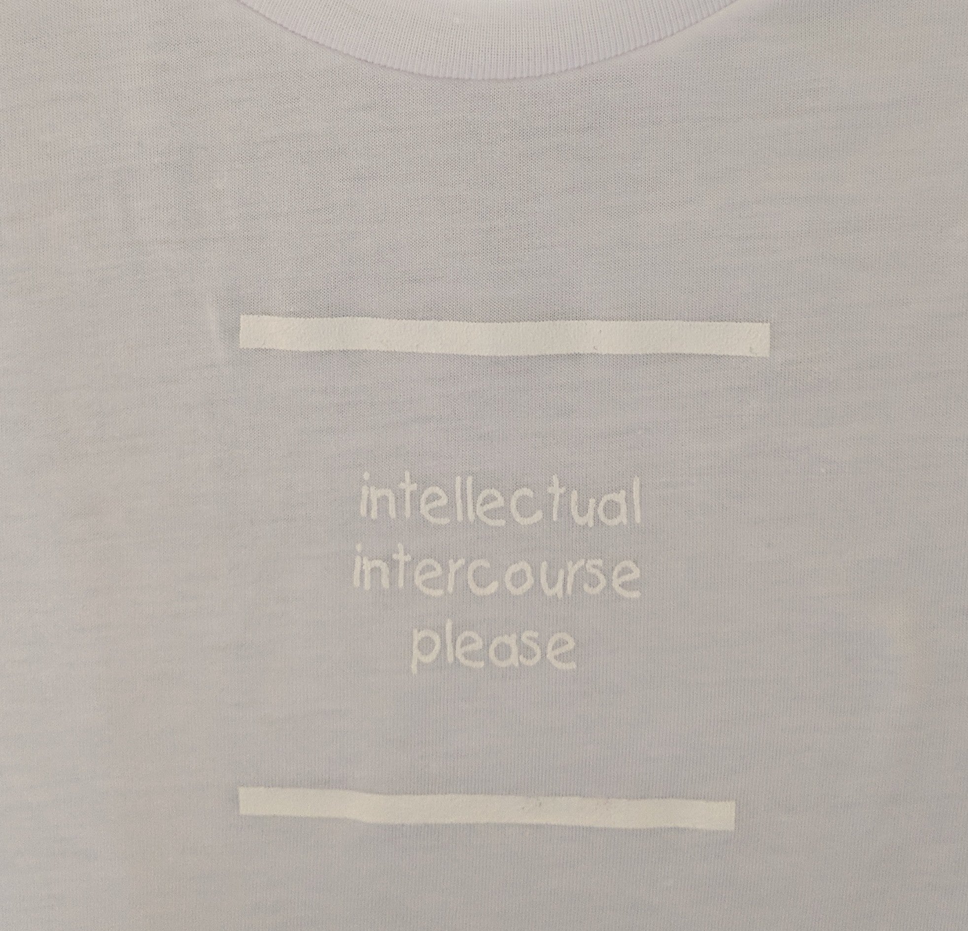 "INTELLECTUAL" T-Shirt White – dirtymilk